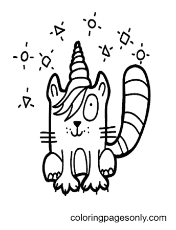 41 Cutest Unicorn Cat Coloring Pages (Free!) - Artsy Pretty Colors