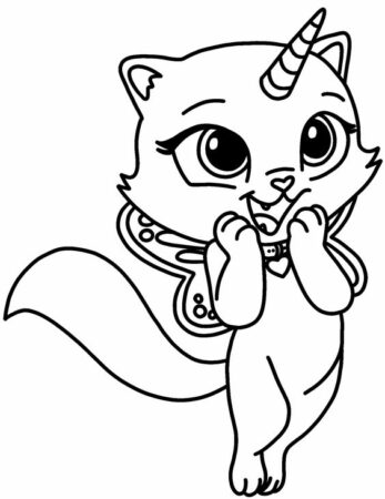 41 Cutest Unicorn Cat Coloring Pages (Free!) - Artsy Pretty Colors