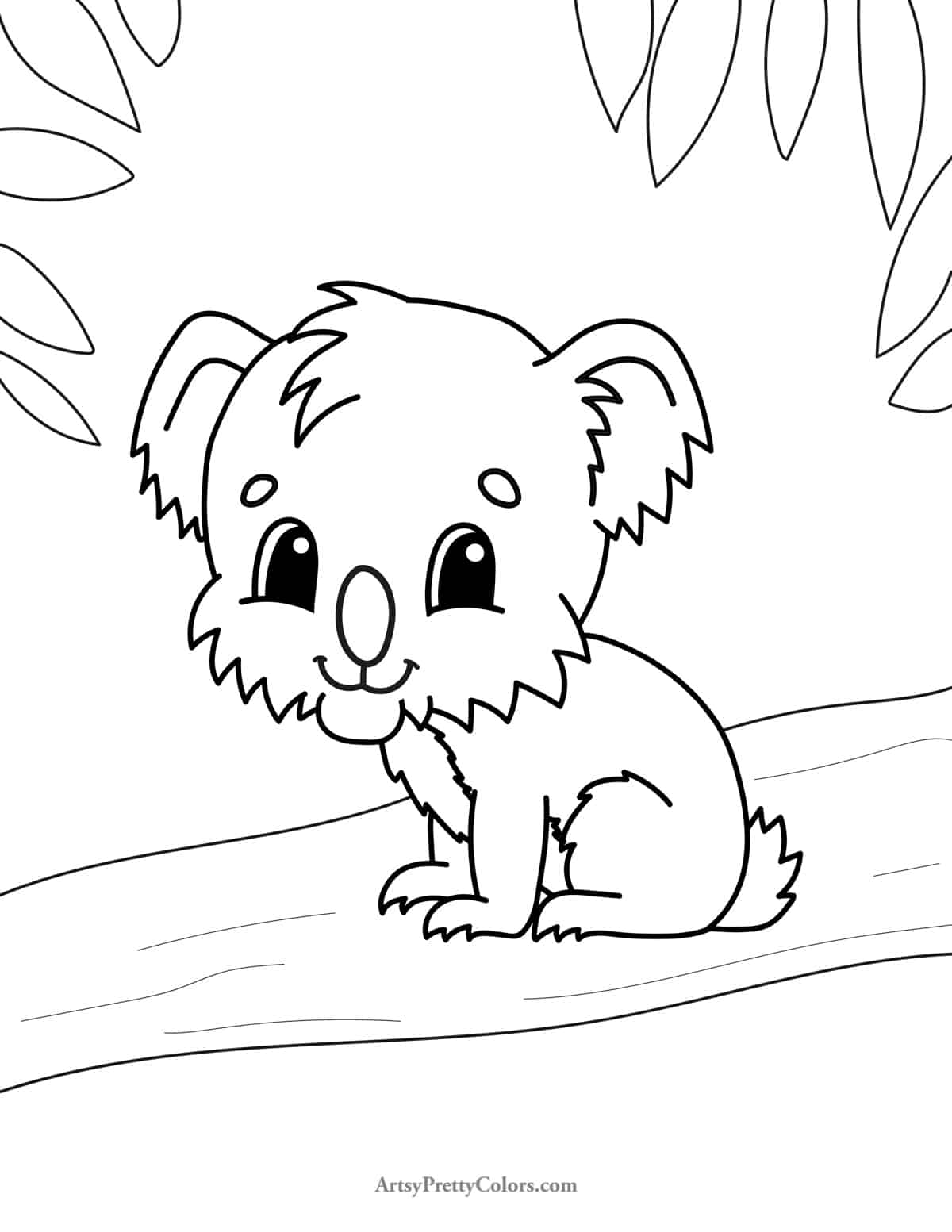 Cute Animal Coloring Pages –for Free - Artsy Pretty Colors