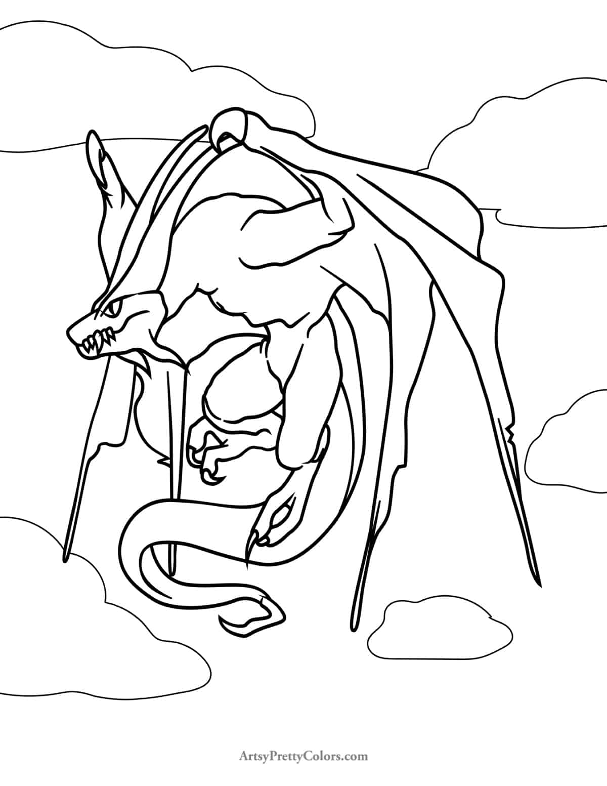 Monster Coloring Pages for Free - Artsy Pretty Colors