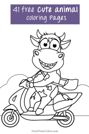 Cute Animal Coloring Pages –for Free - Artsy Pretty Colors