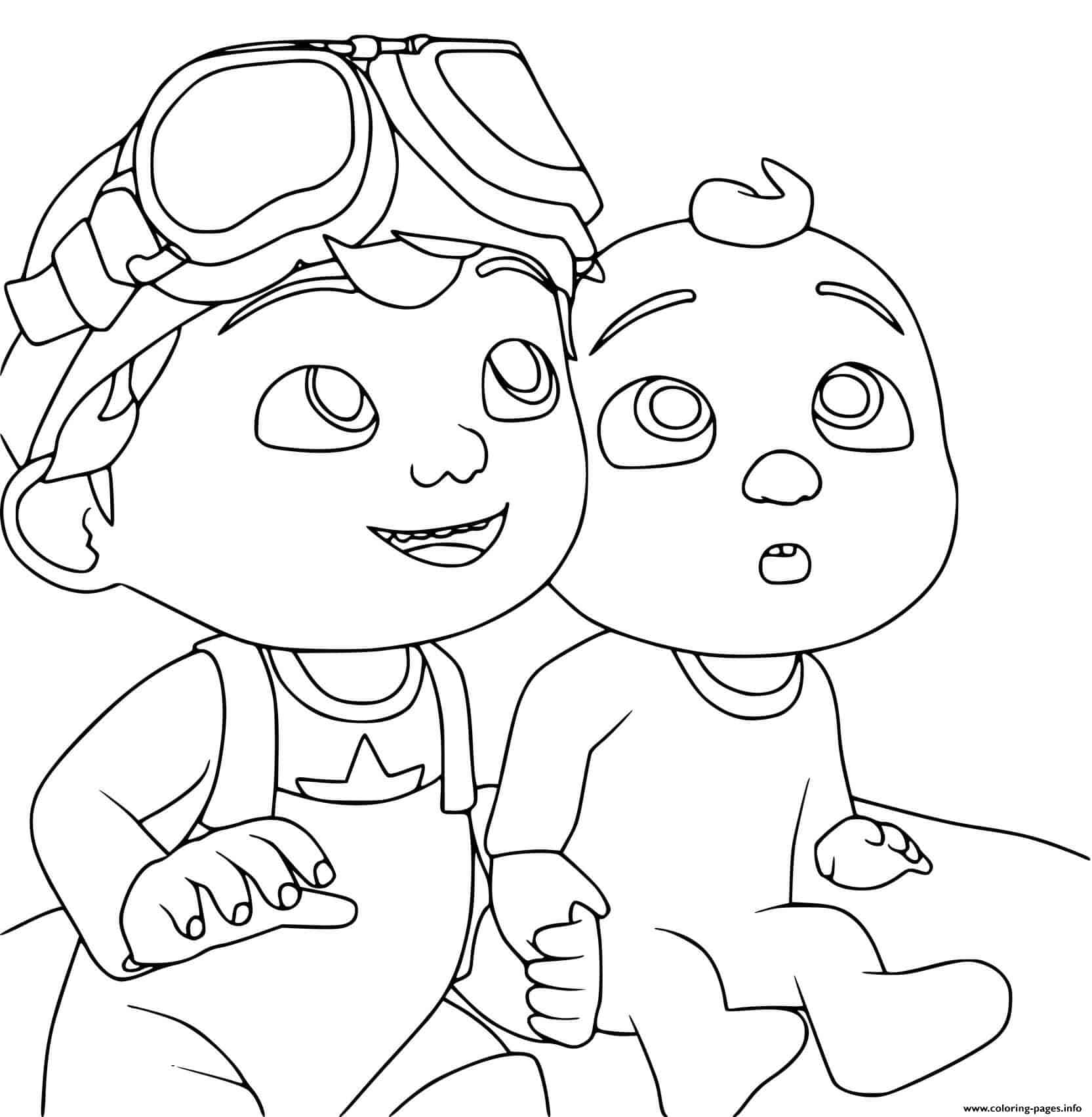 Cute Cocomelon Coloring Pages –Free - Artsy Pretty Colors