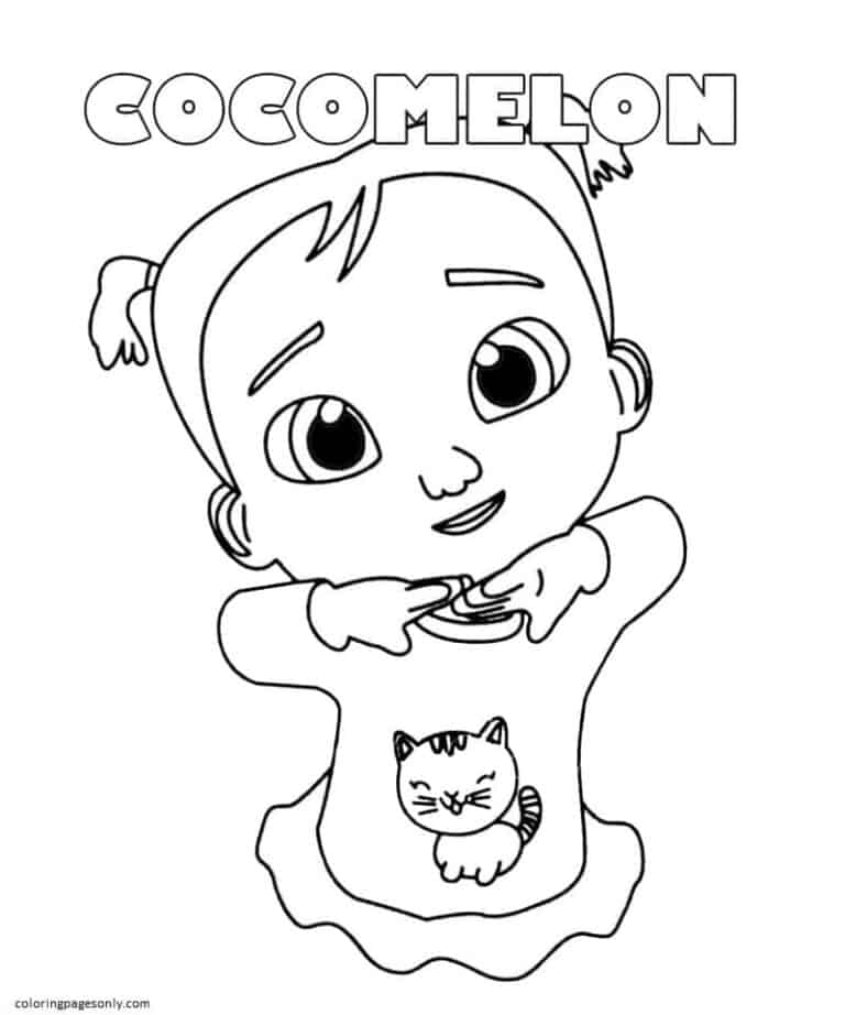 Cute Cocomelon Coloring Pages –Free - Artsy Pretty Colors