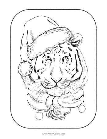 15 Free Cute Tiger Coloring Pages - Artsy Pretty Colors
