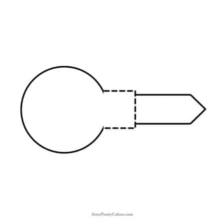 How To Draw A Key –In Easy Steps - Artsy Pretty Colors