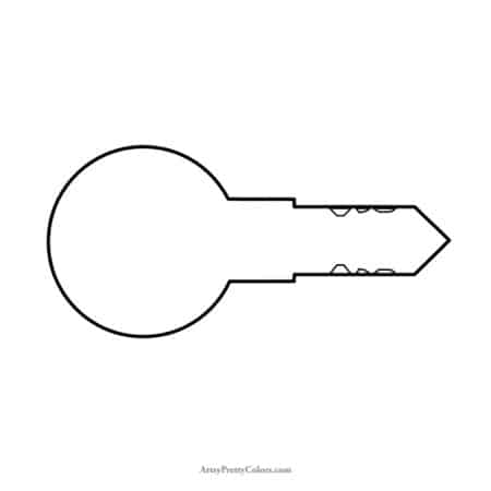 How To Draw A Key –In Easy Steps - Artsy Pretty Colors