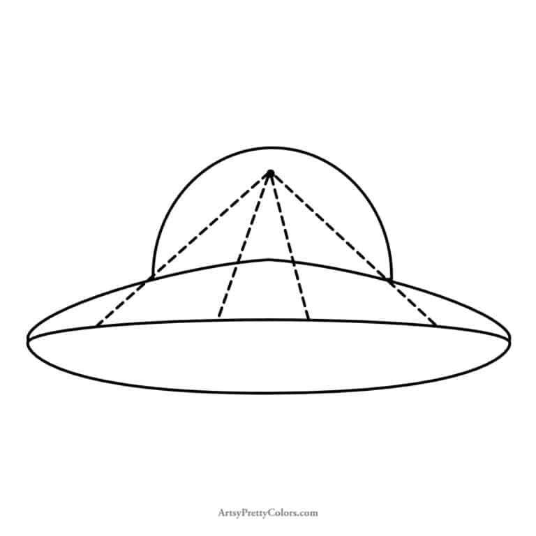 How To Draw A Spaceship: A Step By Step Guide For Kids - Artsy Pretty ...