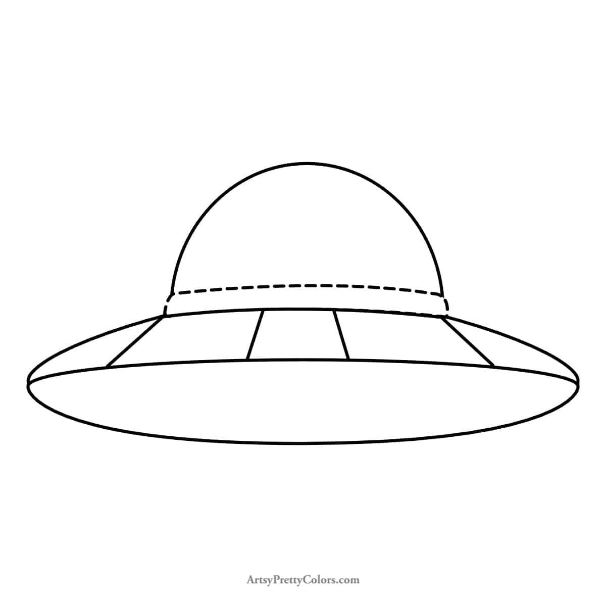 How To Draw A Spaceship: A Step By Step Guide For Kids - Artsy Pretty ...