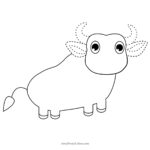 How To Draw A Bull (Step by Step) - Artsy Pretty Colors