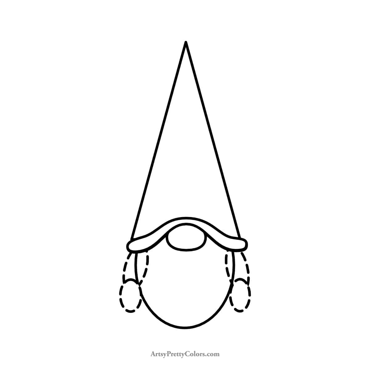 How To Draw A Gnome - A Step By Step Tutorial - Artsy Pretty Colors