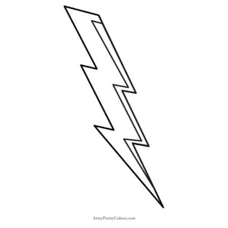 How To Draw A Lightning Bolt: Step By Step - Artsy Pretty Colors