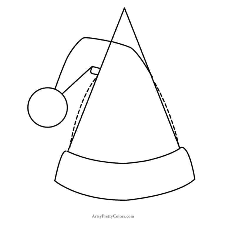 How To Draw A Santa Hat -Fun Tutorial! - Artsy Pretty Colors