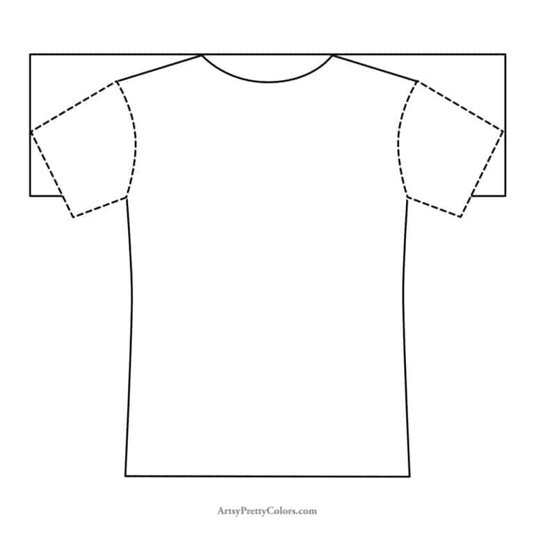 Simple Guide On How To Draw A Shirt In 6 Easy Steps - Artsy Pretty Colors