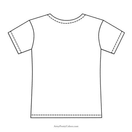Simple Guide On How To Draw A Shirt In 6 Easy Steps - Artsy Pretty Colors