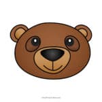 How To Draw A Bear Face - Artsy Pretty Colors