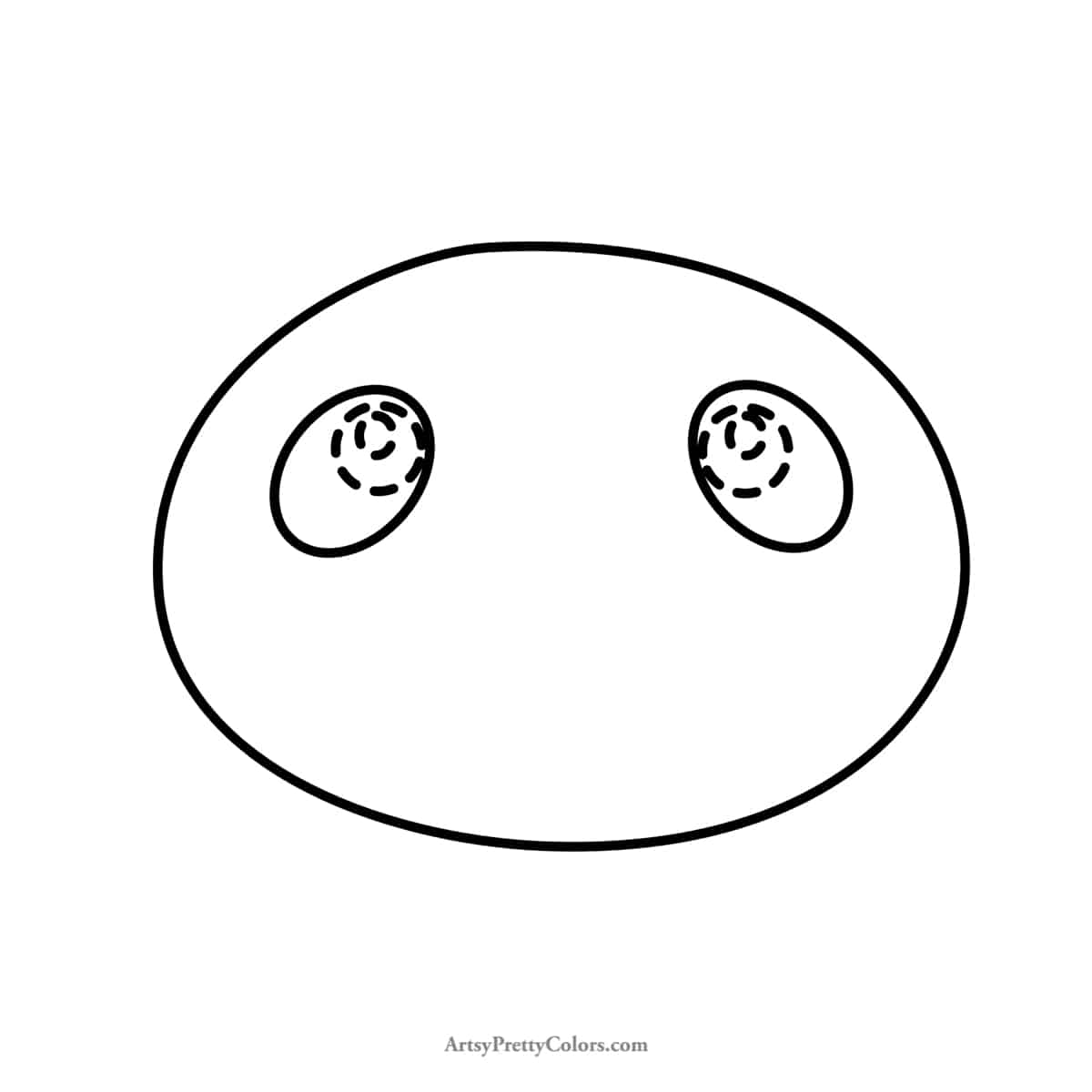 How To Draw A Bear Face - Artsy Pretty Colors