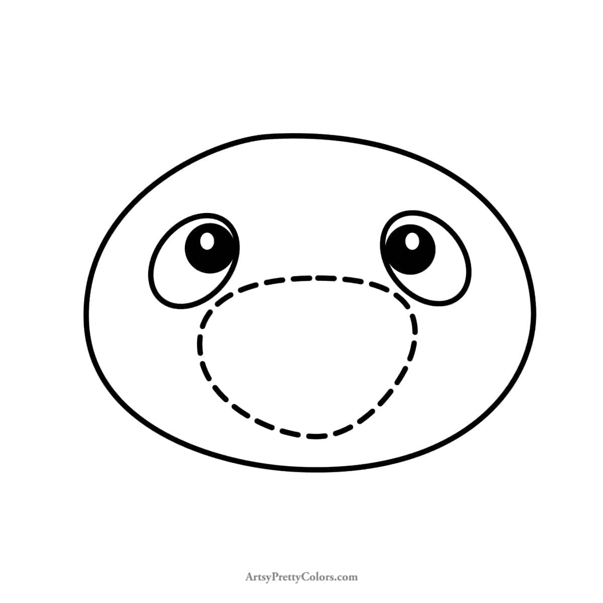 How To Draw A Bear Face - Artsy Pretty Colors