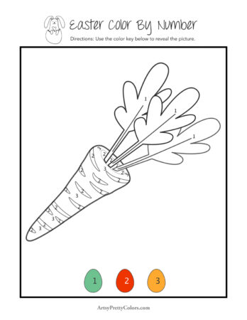 Free Easter Color By Number Printables - Artsy Pretty Colors