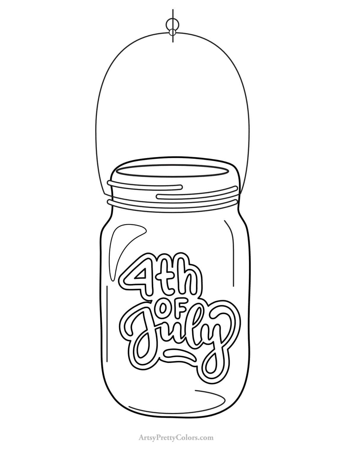 Patriotic Coloring Pages (July 4th) -For Free - Artsy Pretty Colors