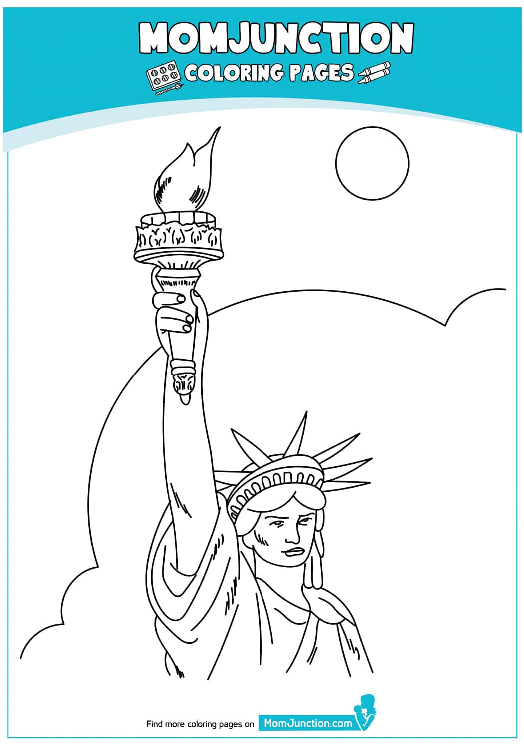 Patriotic Coloring Pages (July 4th) -For Free - Artsy Pretty Colors