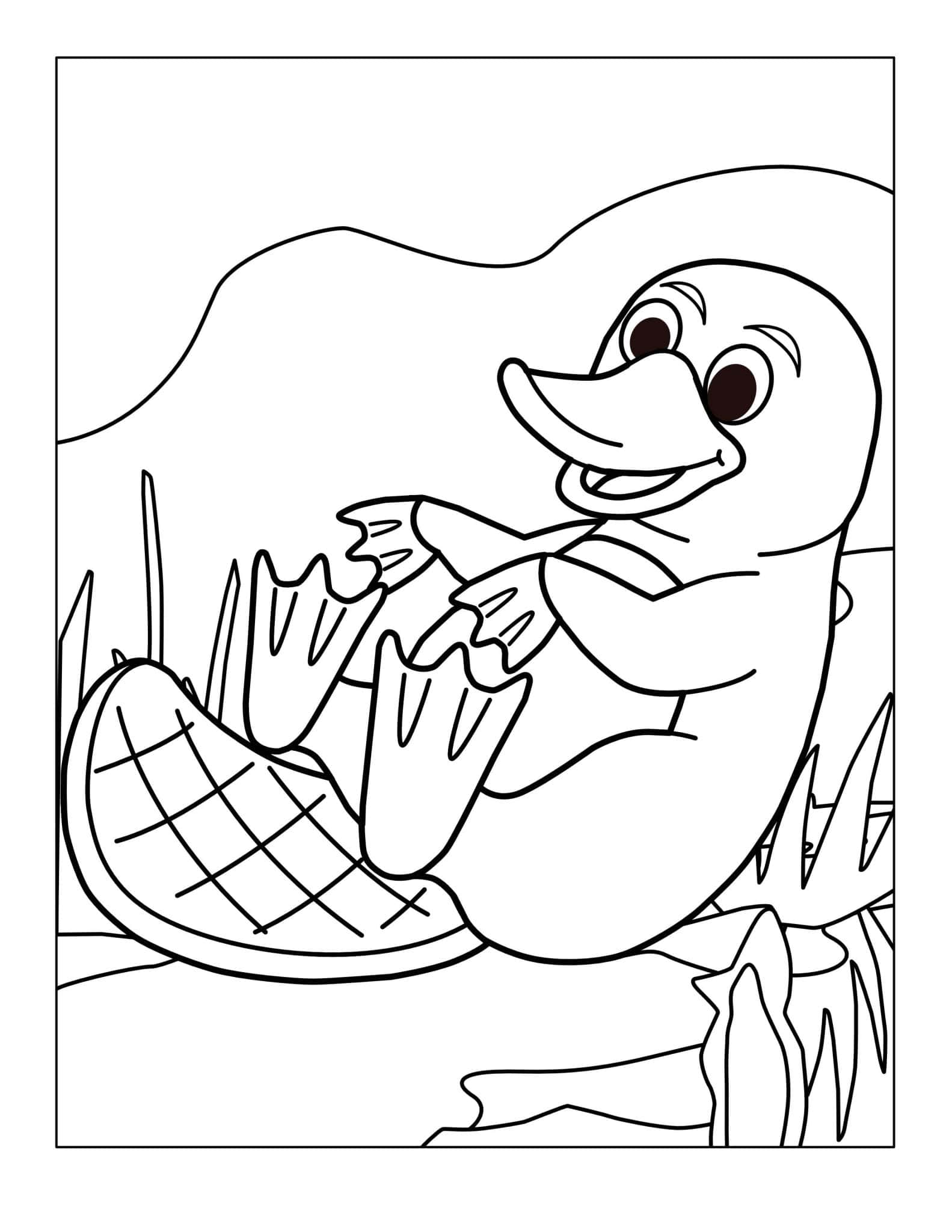 10 Free Baby Platypus Coloring Pages - Artsy Pretty Colors