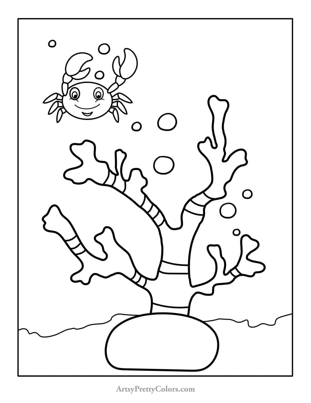 Free Algae Coloring Pages (Aquatic Plant PDFs) - Artsy Pretty Colors