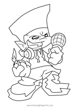 Free FNF Coloring Pages (Friday Night Funkin!) - Artsy Pretty Colors