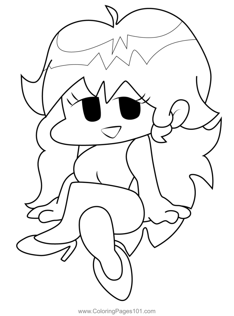 Free FNF Coloring Pages (Friday Night Funkin!) - Artsy Pretty Colors