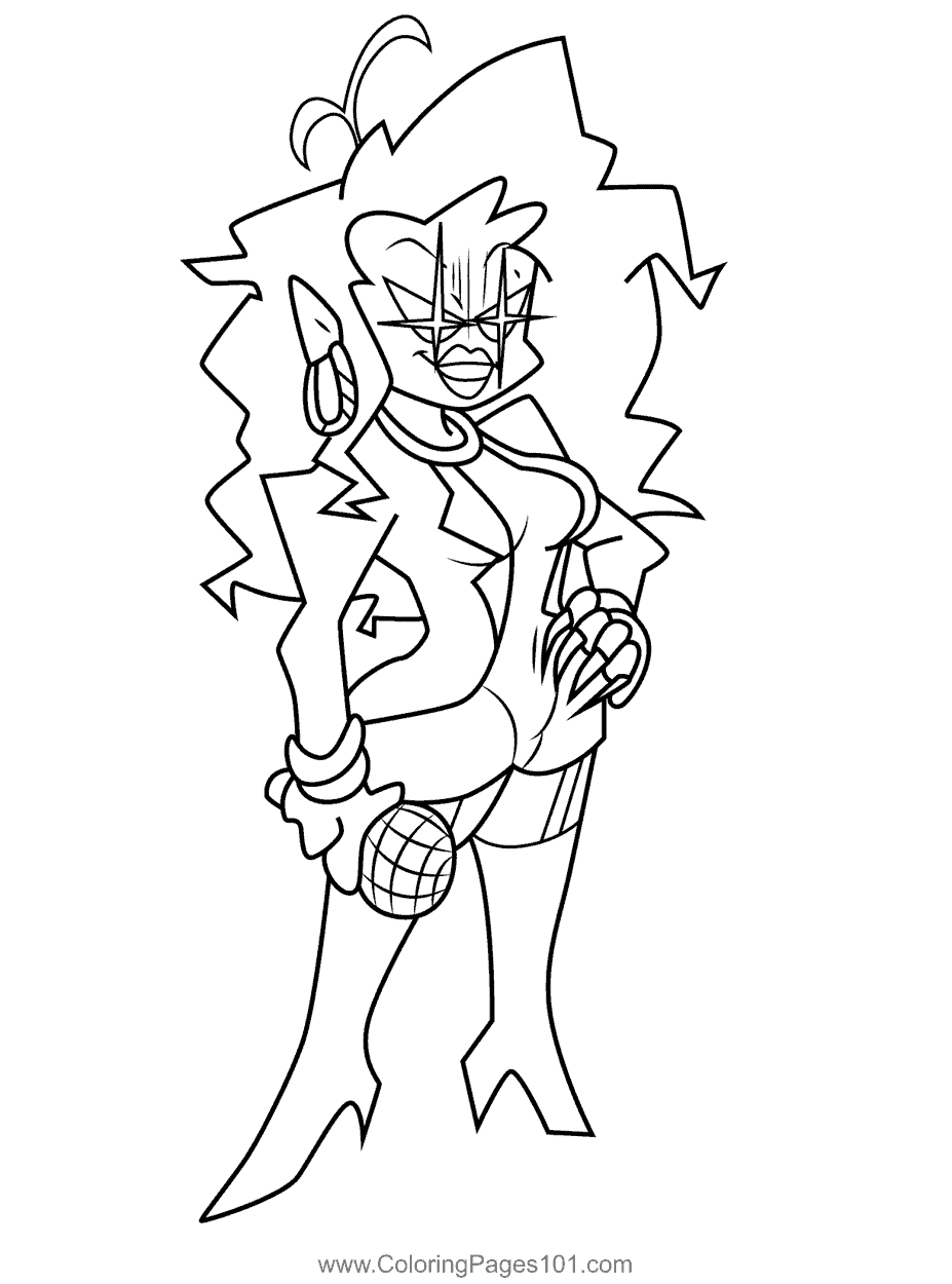 Free FNF Coloring Pages (Friday Night Funkin!) - Artsy Pretty Colors