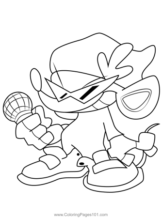 Free FNF Coloring Pages (Friday Night Funkin!) - Artsy Pretty Colors